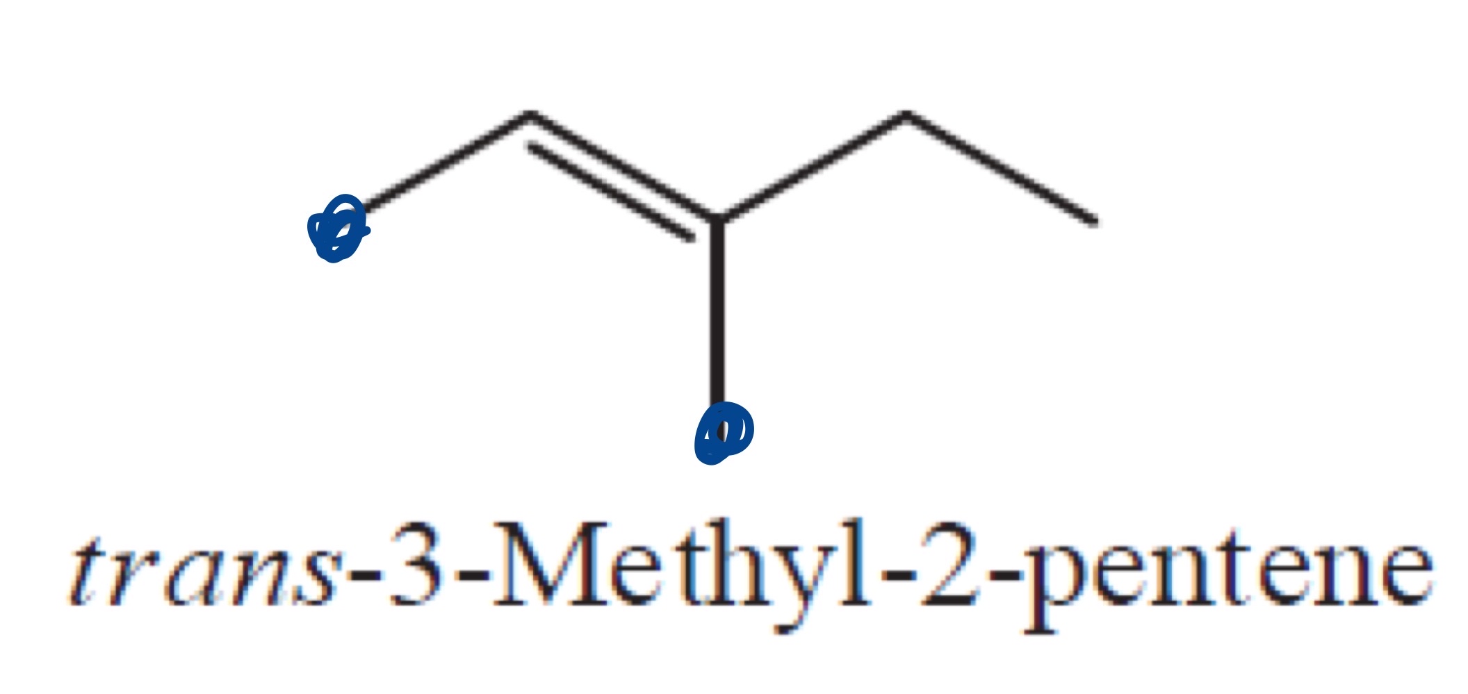 trans-3-Methyl-2-penteneWhy this structure is trans?I | Chegg.com