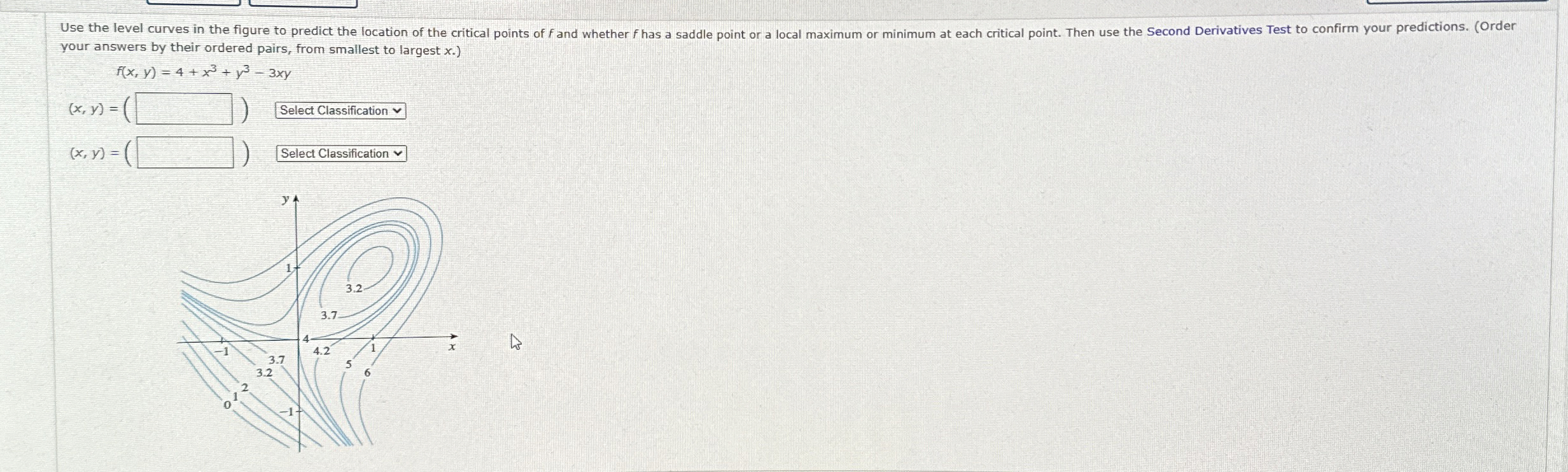 Solved your answers by their ordered pairs, from smallest to | Chegg.com