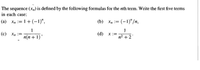 Solved The sequence (Xn) is defined by the following | Chegg.com