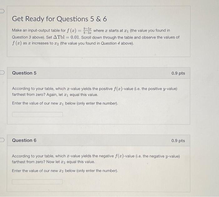 Get Ready for Questions 5&6 Make an input-output | Chegg.com