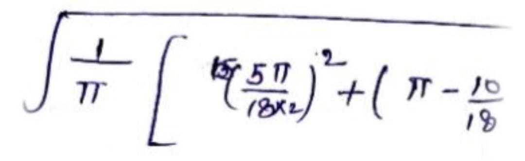 π1[(18x25π)2+(π−1810 | Chegg.com