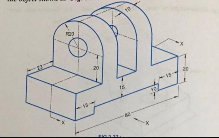Solved draw half section | Chegg.com