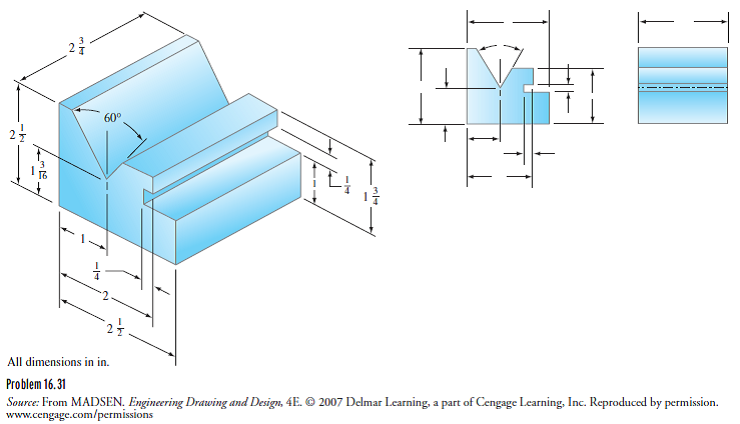 Solved: show the dimensions of the object on its orthographic view ... Solved: show the dimensions of the object on its orthographic view ...