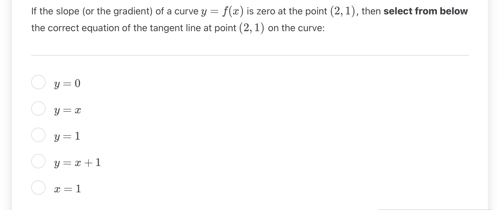 Solved If the slope (or the gradient) ﻿of a curve y=f(x) ﻿is | Chegg.com