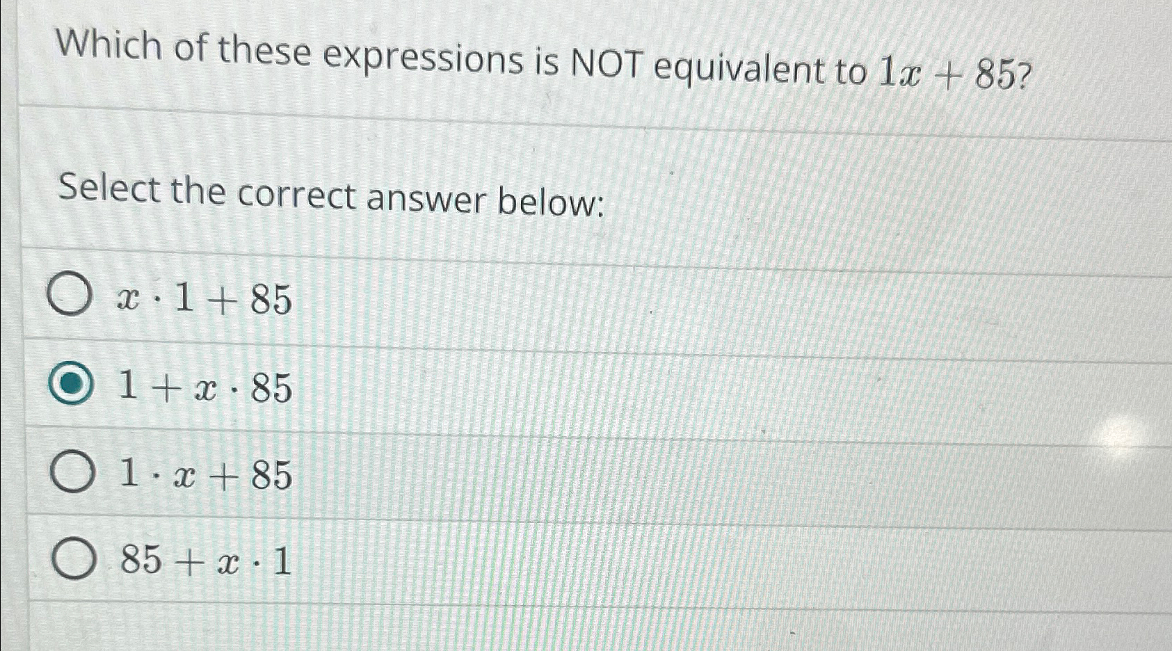 Solved Which of these expressions is NOT equivalent to | Chegg.com