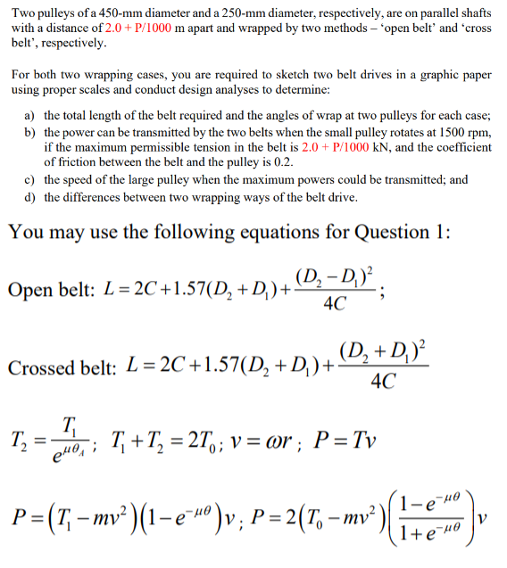 Solved You may use the following equations for Question 1: | Chegg.com