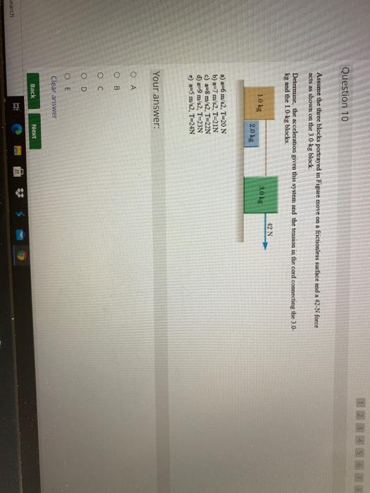 Solved Question 10 Assume the three blocks portrayed in | Chegg.com