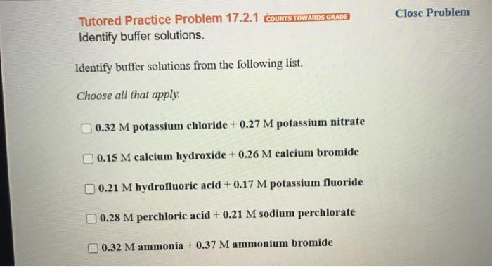 Solved Close Problem Tutored Practice Problem 17.2.1 COUNTS | Chegg.com