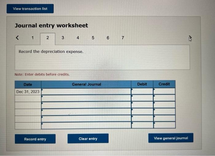 Solved Journal entry worksheet Note: Enter debits before | Chegg.com