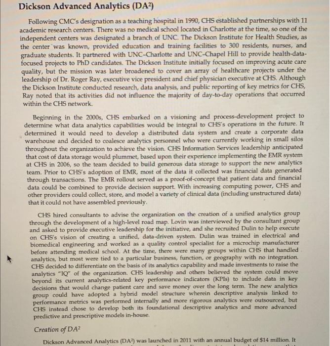 In 2014, Dr. Michael Dulin, chief clinical officer | Chegg.com