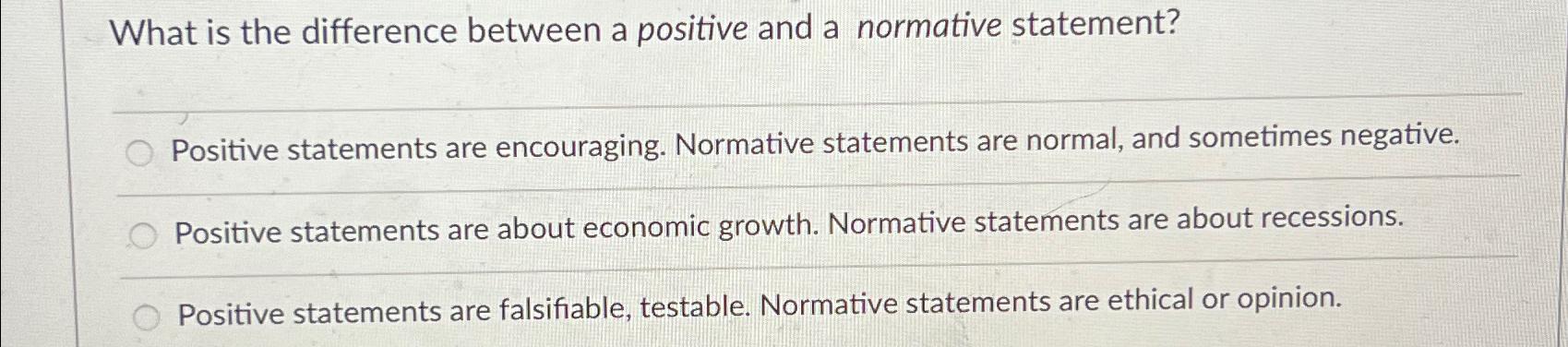 Solved What is the difference between a positive and a | Chegg.com