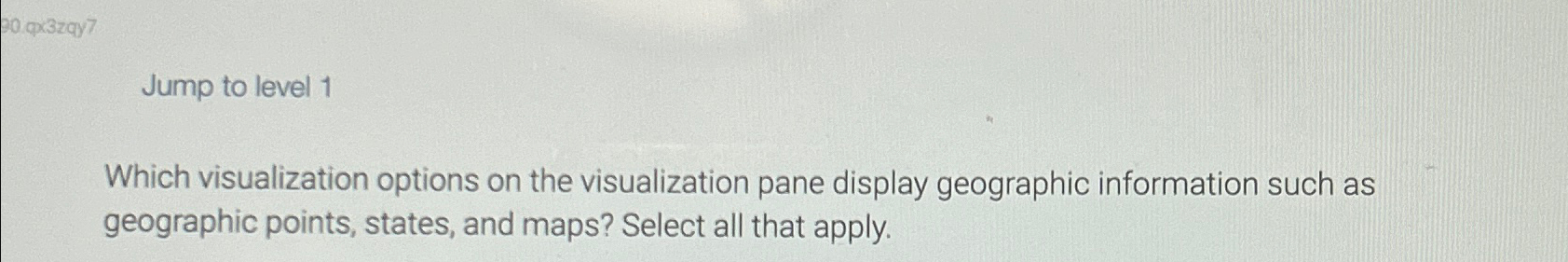 Solved Which visualization options on the visualization pane | Chegg.com