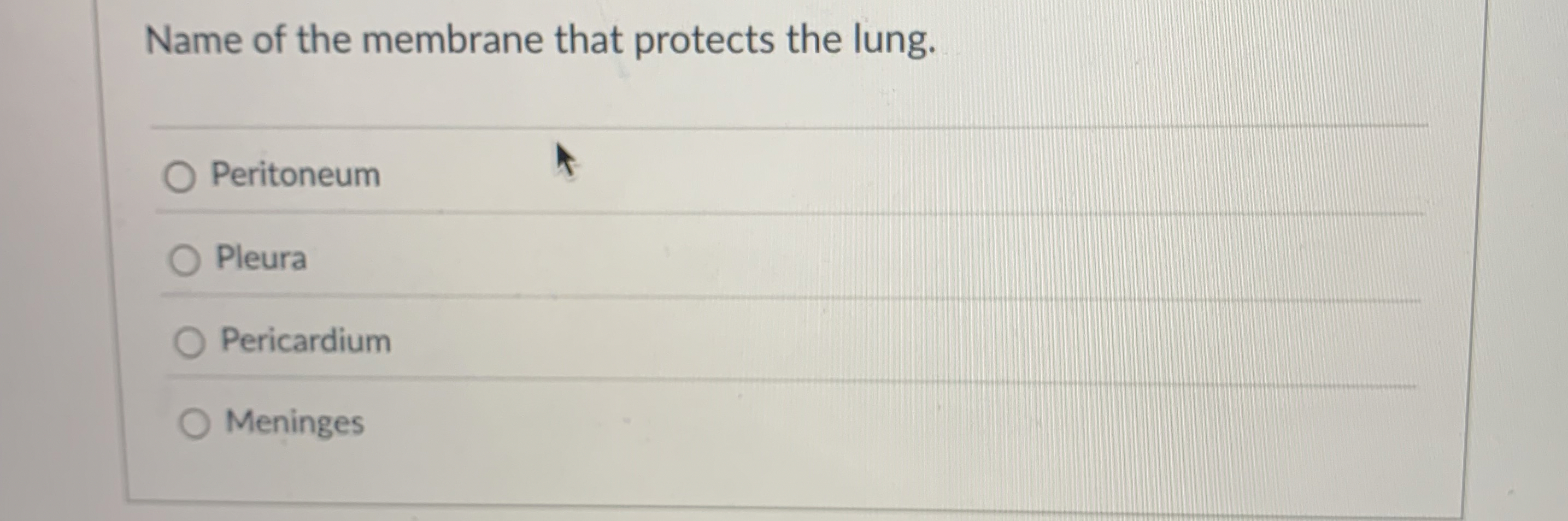 Solved Name of the membrane that protects the | Chegg.com