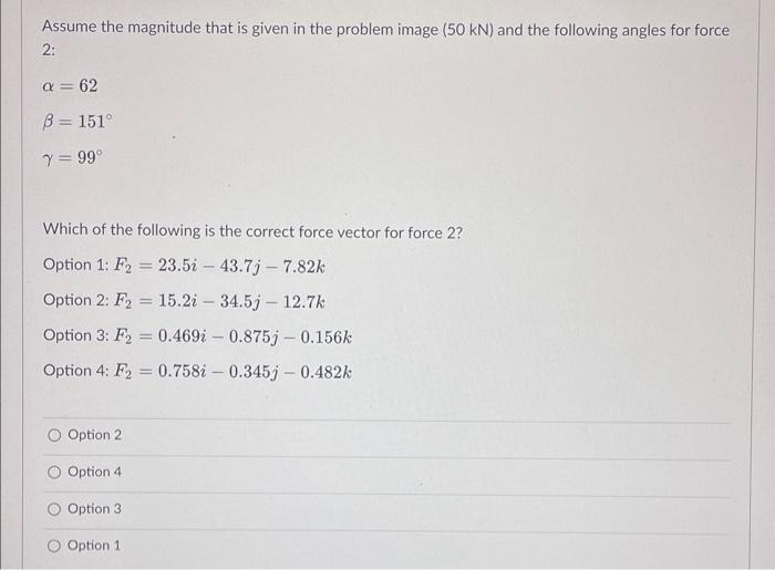 Solved 3D Vector AdditionWhich of the following is the | Chegg.com