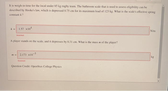 Solved It is weigh-in time for the local under 85 kg rugby | Chegg.com