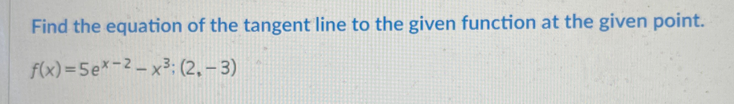 Solved Find the equation of the tangent line to the given | Chegg.com