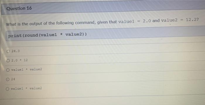 Solved Question 17 (Matching) Assume the following: val = 99 | Chegg.com