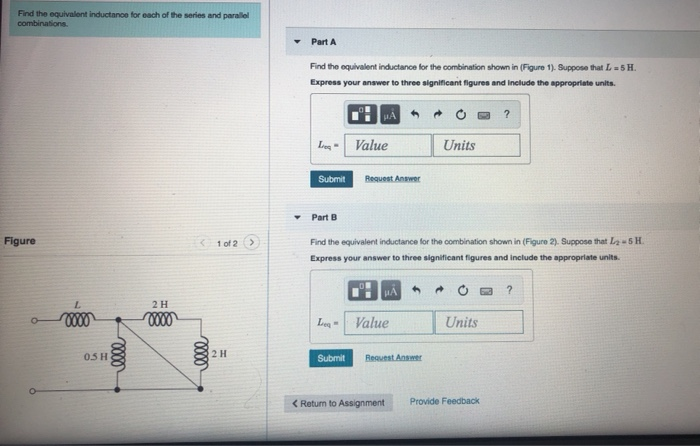 Solved Find the equivalent inductance for each of the series | Chegg.com