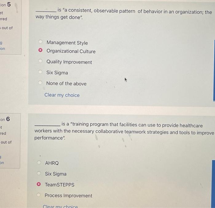 Solved is "a consistent, observable pattern of behavior in | Chegg.com