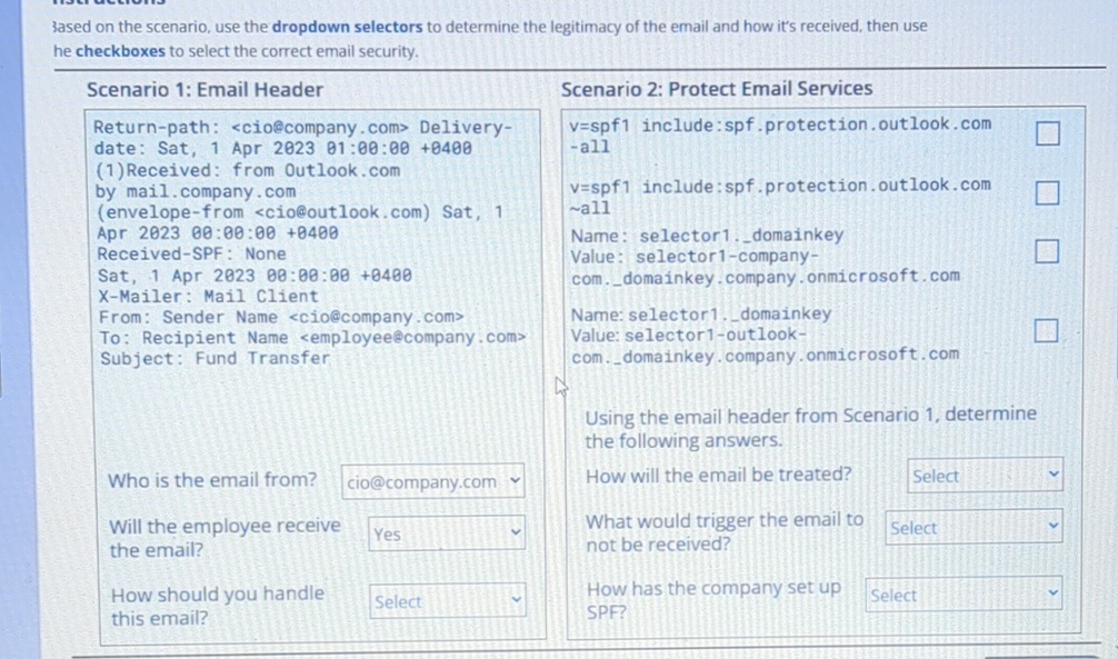 Solved 3ased on the scenario, use the dropdown selectors to | Chegg.com