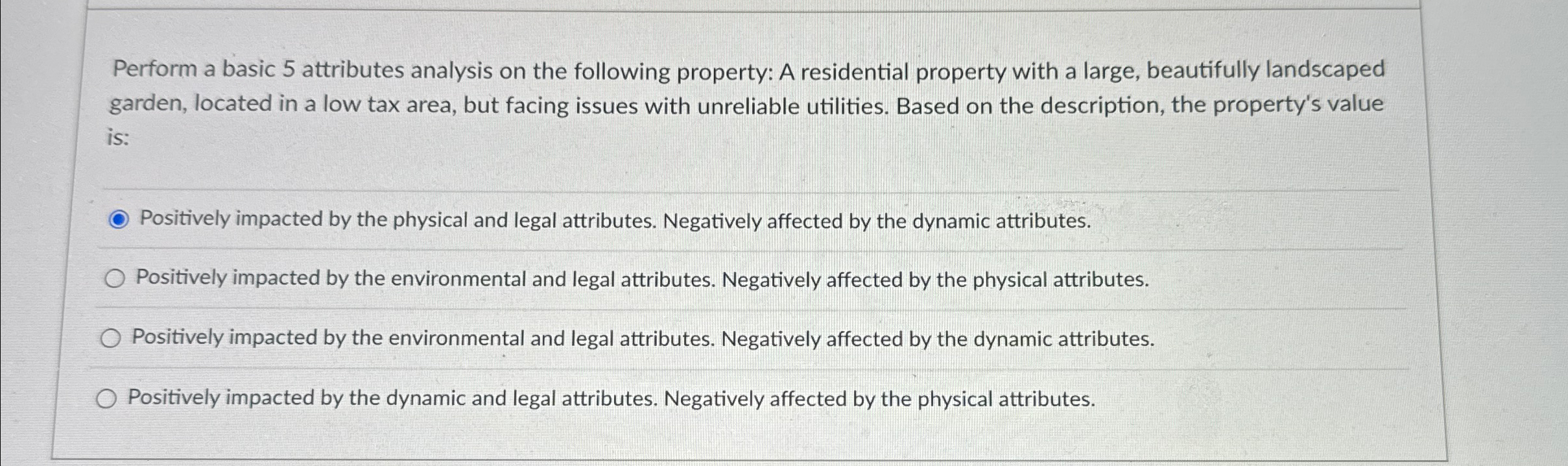 Solved Perform a basic 5 ﻿attributes analysis on the | Chegg.com