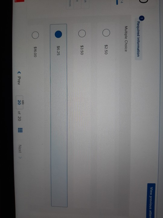 Solved previous attempt View previous attempt Required | Chegg.com