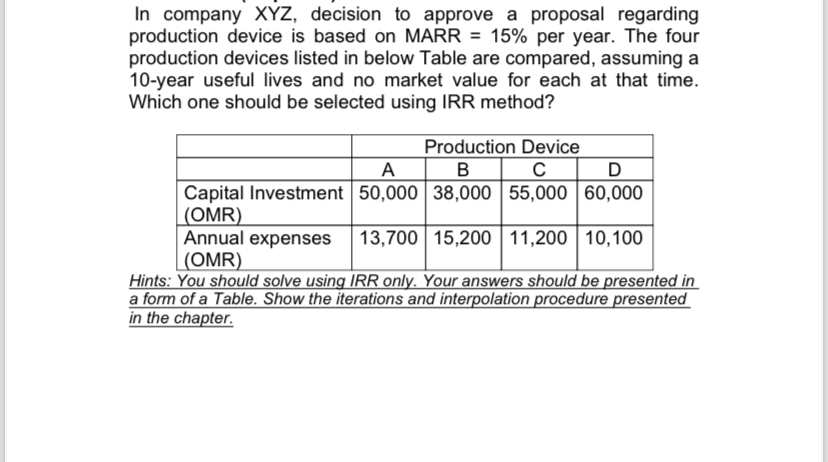 Solved In company xYZ, ﻿decision to approve a proposal | Chegg.com