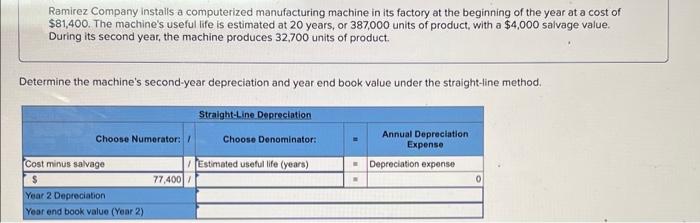 Solved Ramirez Company installs a computerized manufacturing | Chegg.com