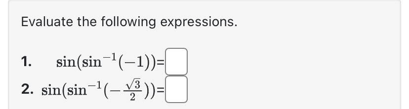 Solved Evaluate the following | Chegg.com
