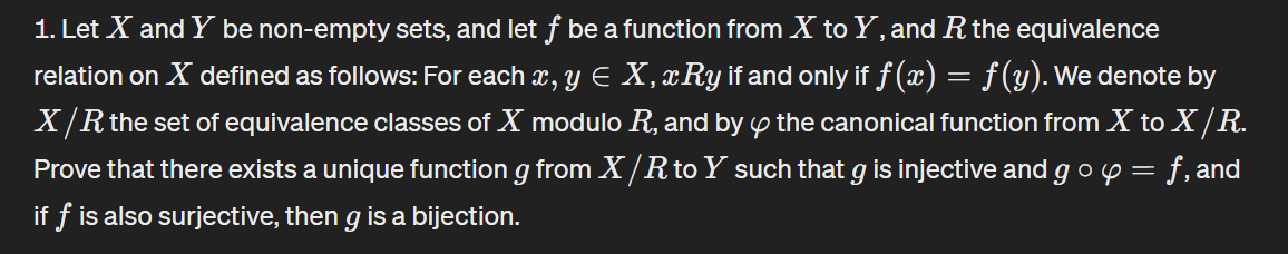 Solved Let X and Y ﻿be non-empty sets, and let f ﻿be a | Chegg.com