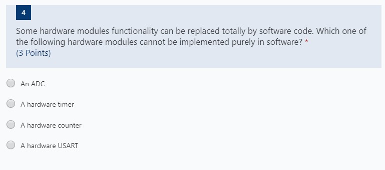 Solved Some hardware modules functionality can be replaced | Chegg.com