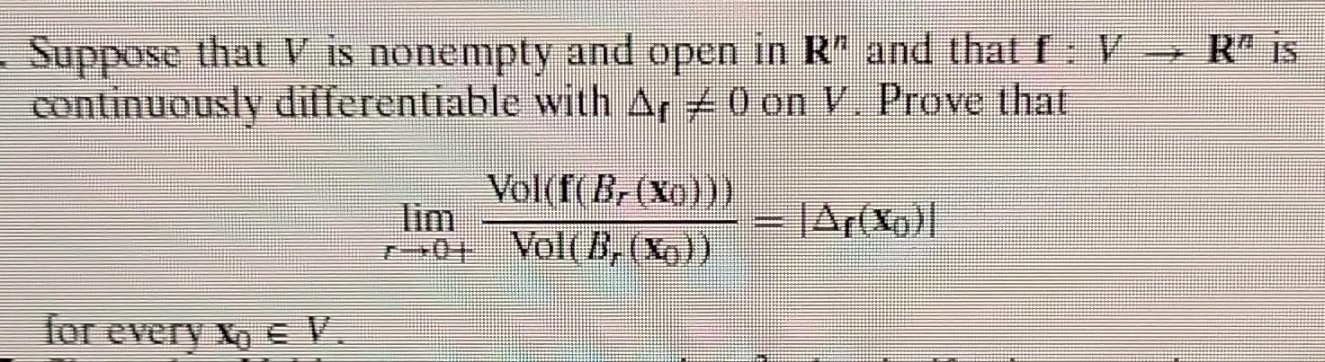Solved Suppose that V is nonempty and open in Rn and that | Chegg.com