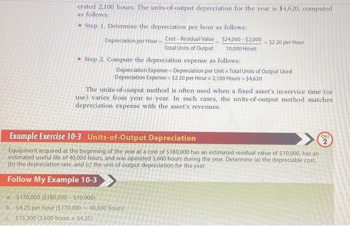 Solved PE 10-3A Units-of-output depreciation OBJ. 2 A | Chegg.com Solved PE 10-3A Units-of-output depreciation OBJ. 2 A | Chegg.com