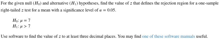 Find the value of z (round to 3 ﻿decimal places).For | Chegg.com