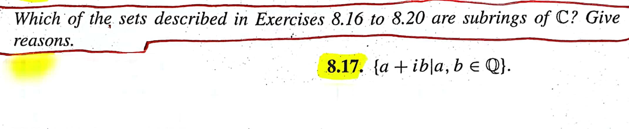 Solved Which of the sets described in Exercises 8.16 ﻿to | Chegg.com