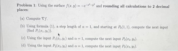 Solved Formulas: - Given a function | Chegg.com