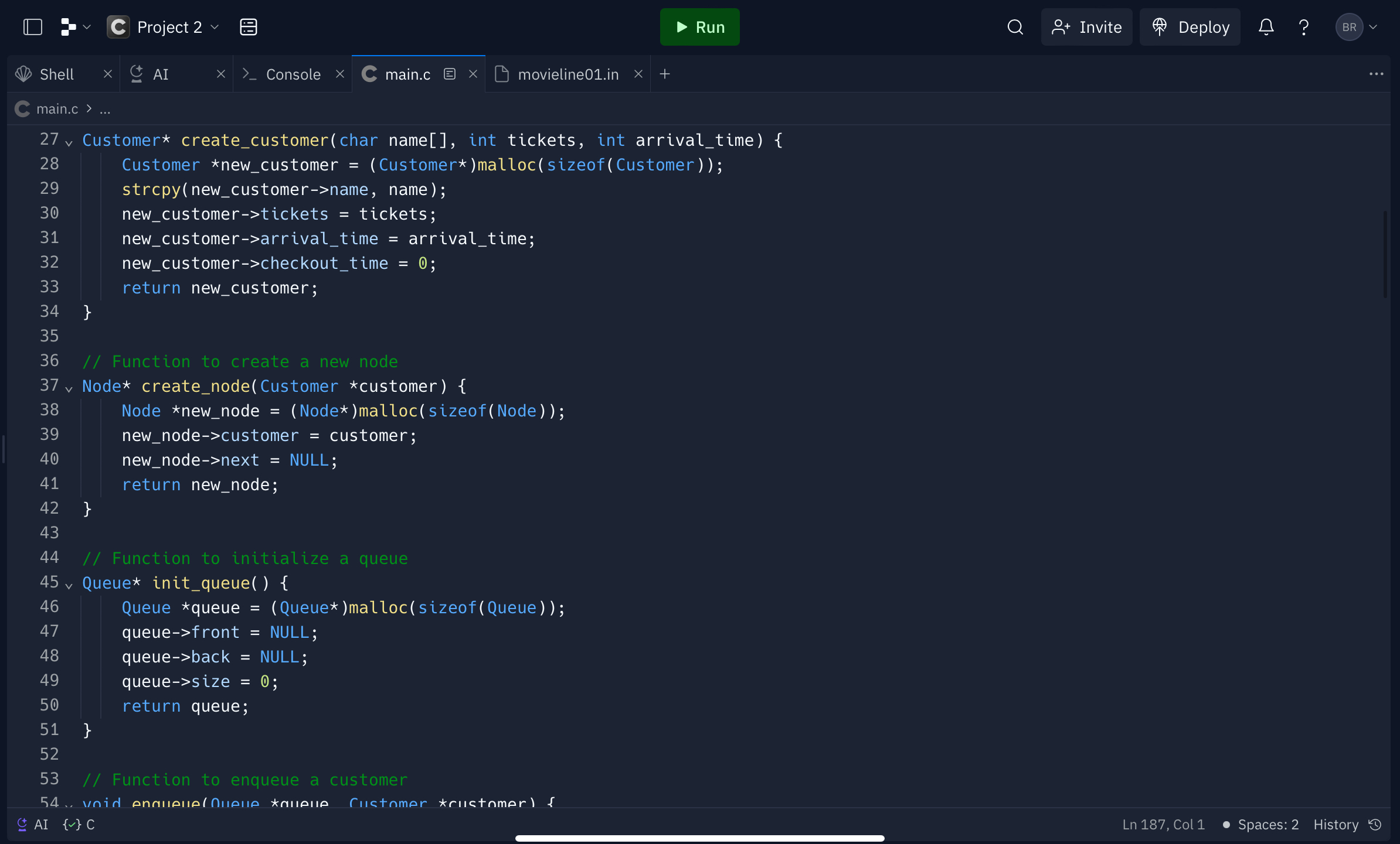 Why does my code output this :Booth 1DANIEL from line | Chegg.com