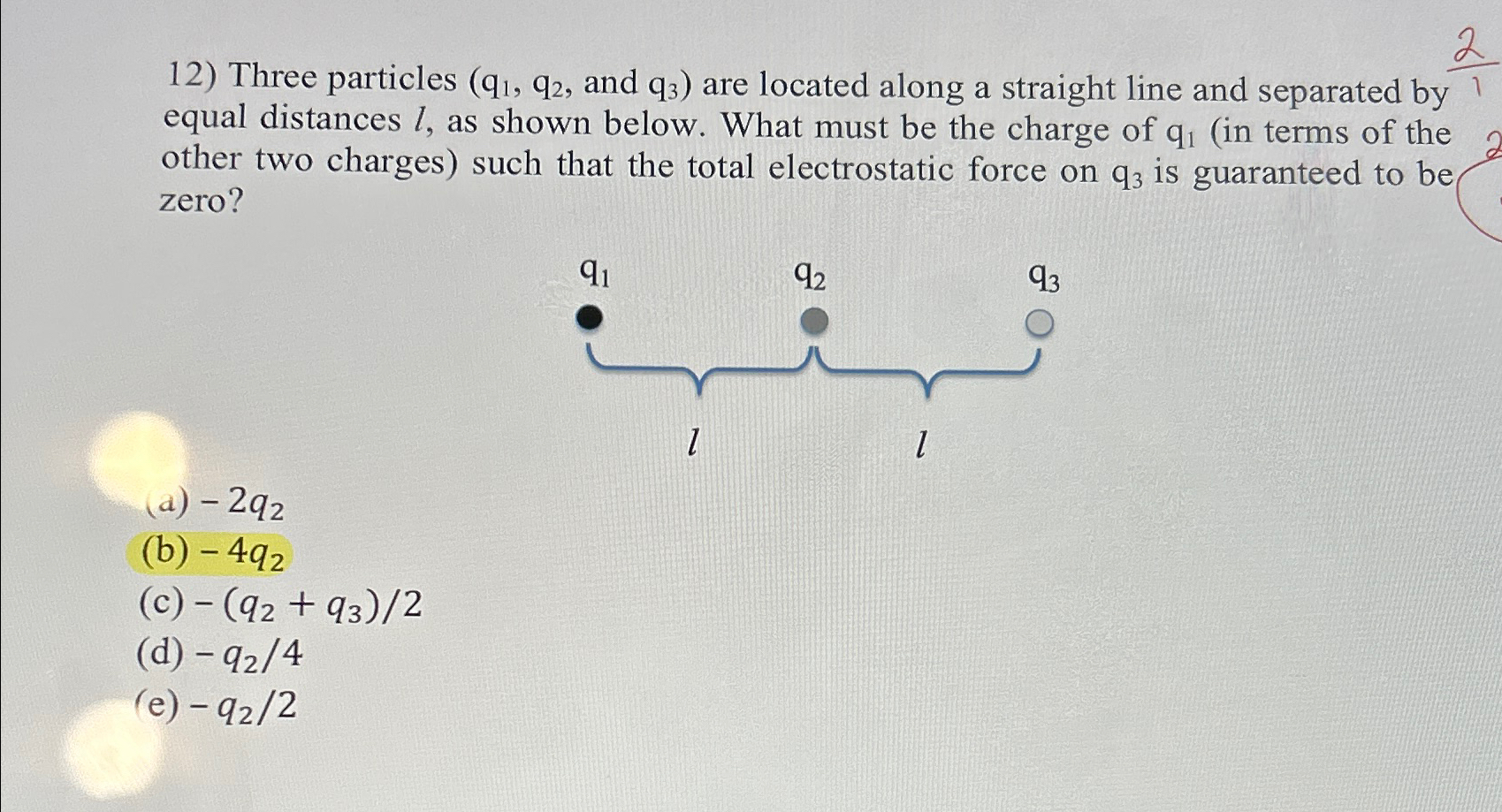 Solved Three particles , and {(:q_(3))} are located along a | Chegg.com