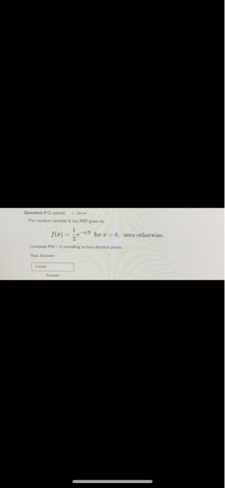 Solved Question The random ware Xhafen f(3) = -2/3 for 3 > | Chegg.com