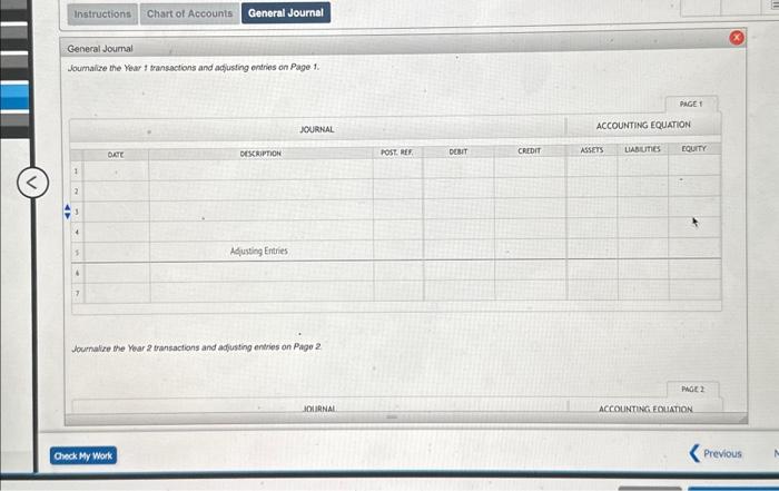 Solved Instructions Chart of Accounts General Journal Chart | Chegg.com