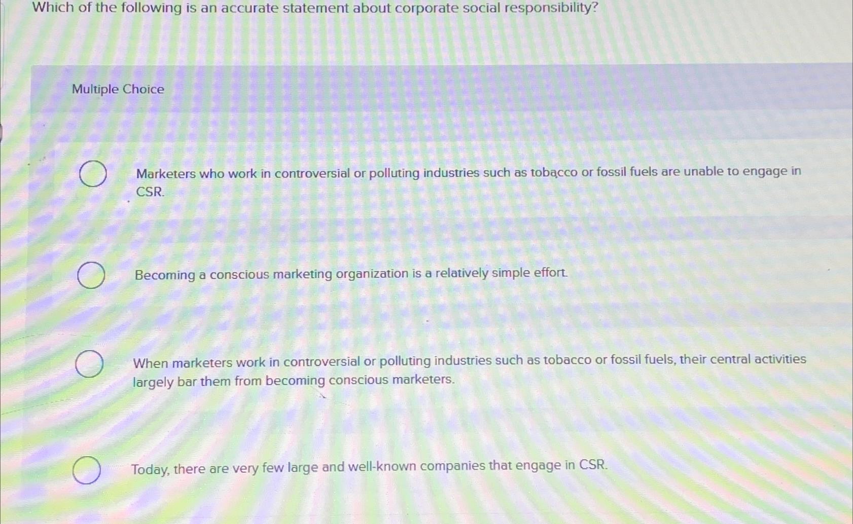 Solved Which of the following is an accurate statement about | Chegg.com