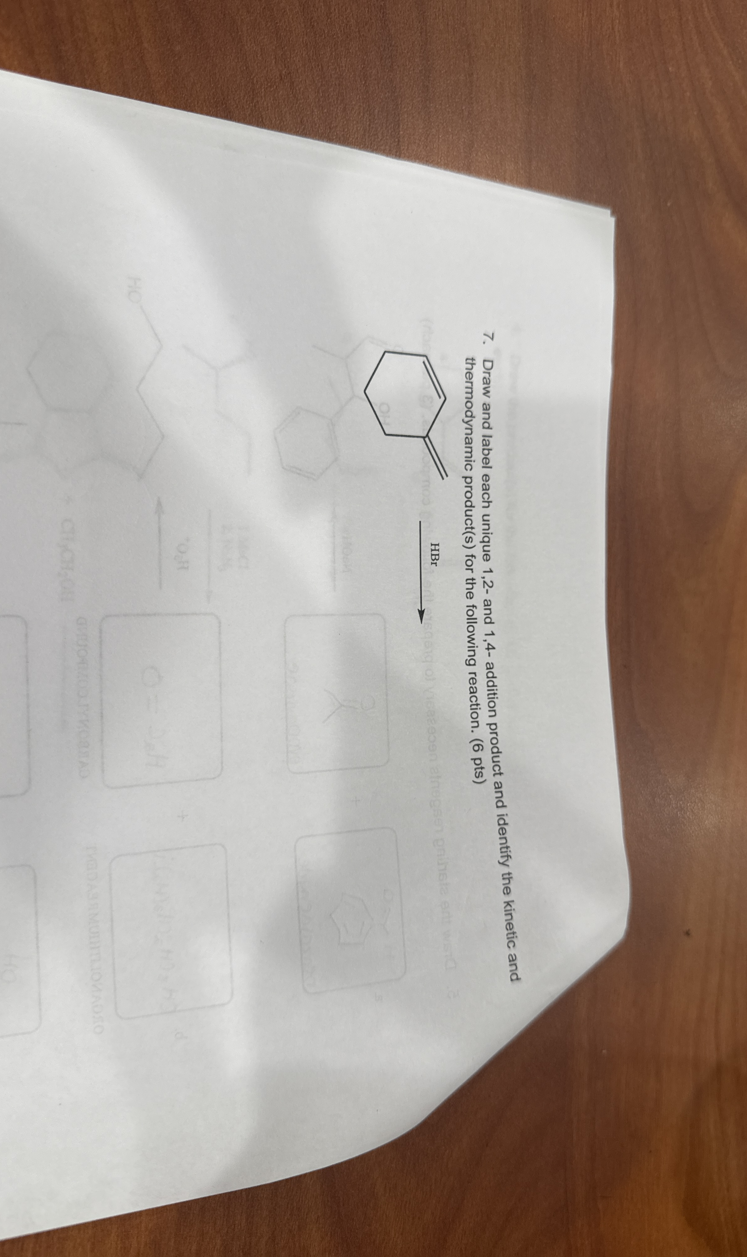 Draw and label each unique 1,2- ﻿and 1,4-addition | Chegg.com