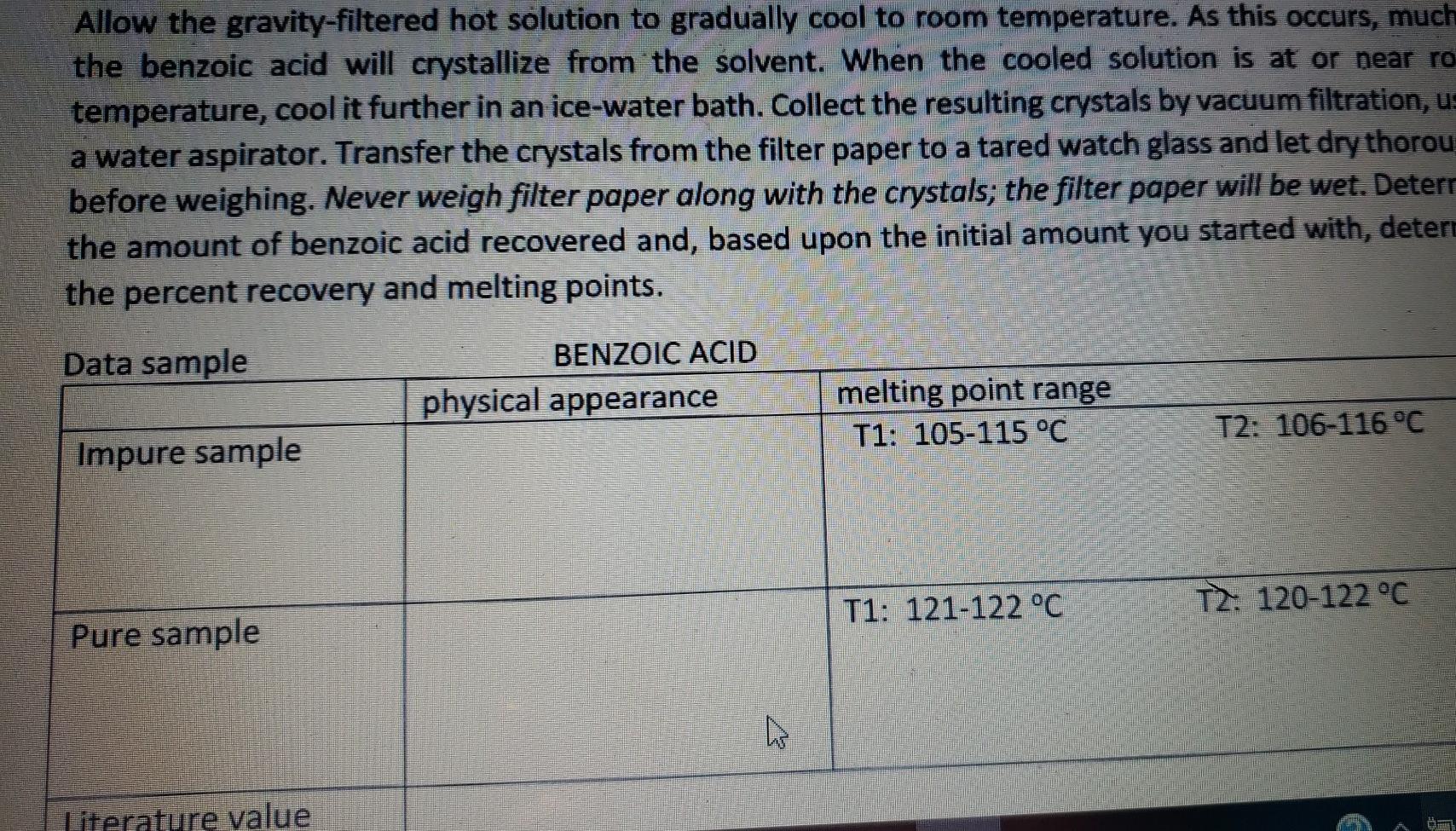 Solved RECRYSTALLIZATION-Part B Part B of the | Chegg.com