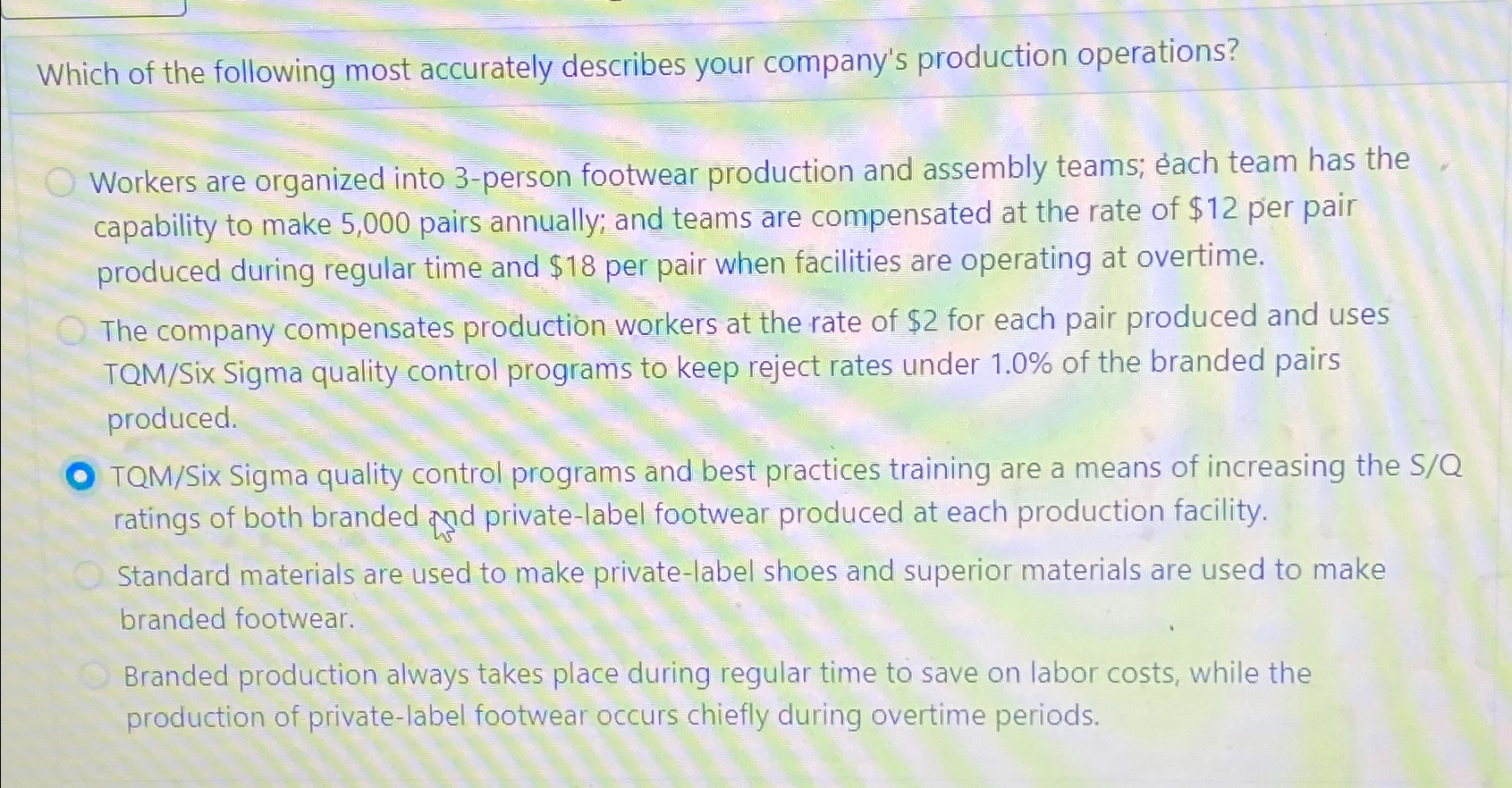 Solved Which of the following most accurately describes your | Chegg.com