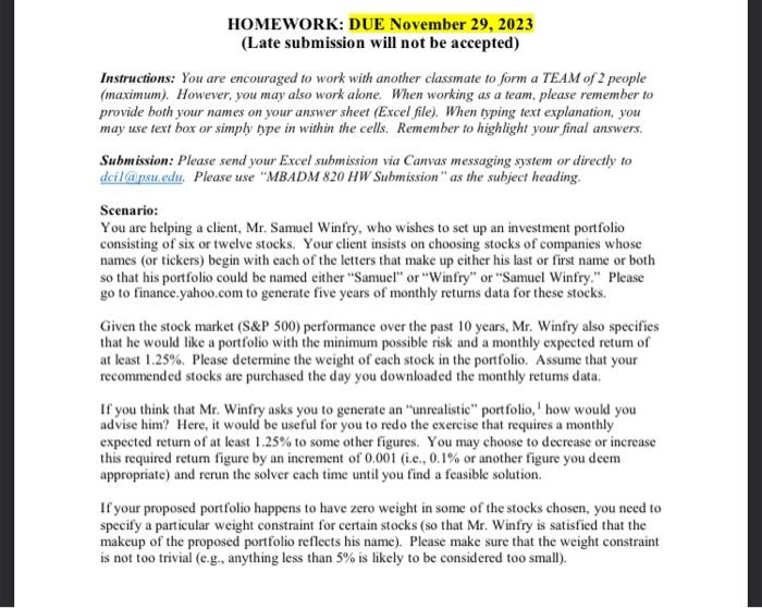 (Late submission will not be accepted) Instructions: | Chegg.com