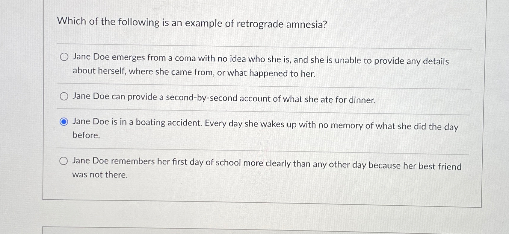 Solved Which of the following is an example of retrograde | Chegg.com