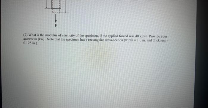 Solved Problem 2 (10 pts) A steel specimen has a rectangular | Chegg.com