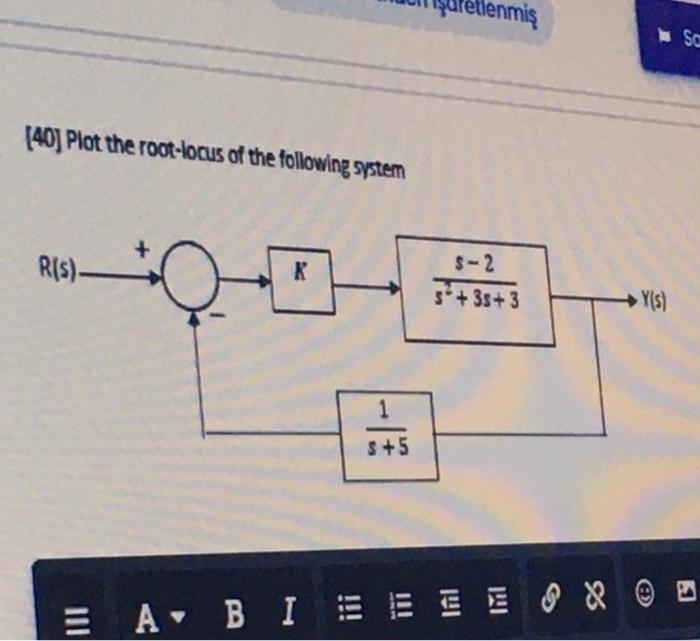 Solved nmiş Sa [40] Plot the root-locus of the following | Chegg.com