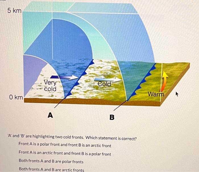 Solved 4.) Select 1 answer."A' and 'B' are highlighting two | Chegg.com