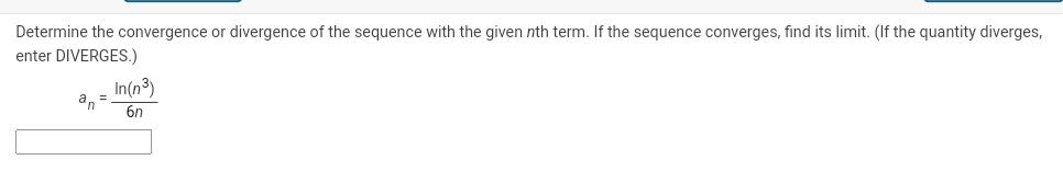 Solved Determine the convergence or divergence of the | Chegg.com